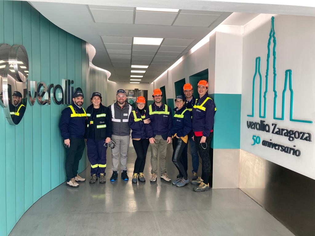 Visit of the Verallia Portugal sales team to the Zaragoza factory